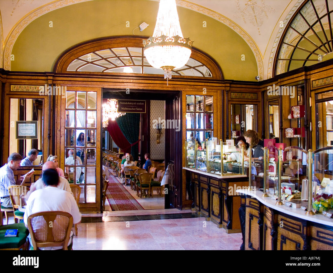 Gerbeaud cafe, Budapest, Hungary Stock Photo - Alamy