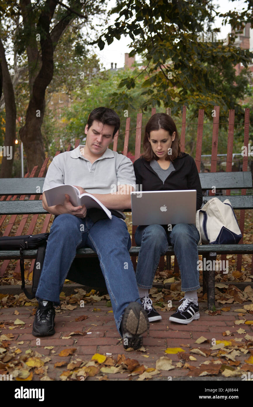Greenwich Village New York University students enjoy fall afternoon of ...