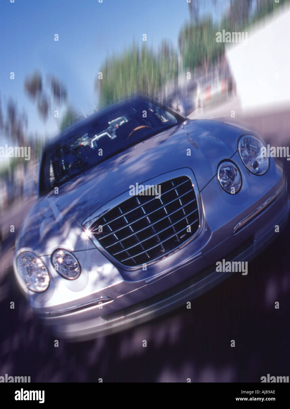 Kia Amanti sedan Car Motion Blurr Trees Blue Sky headlights Window ...