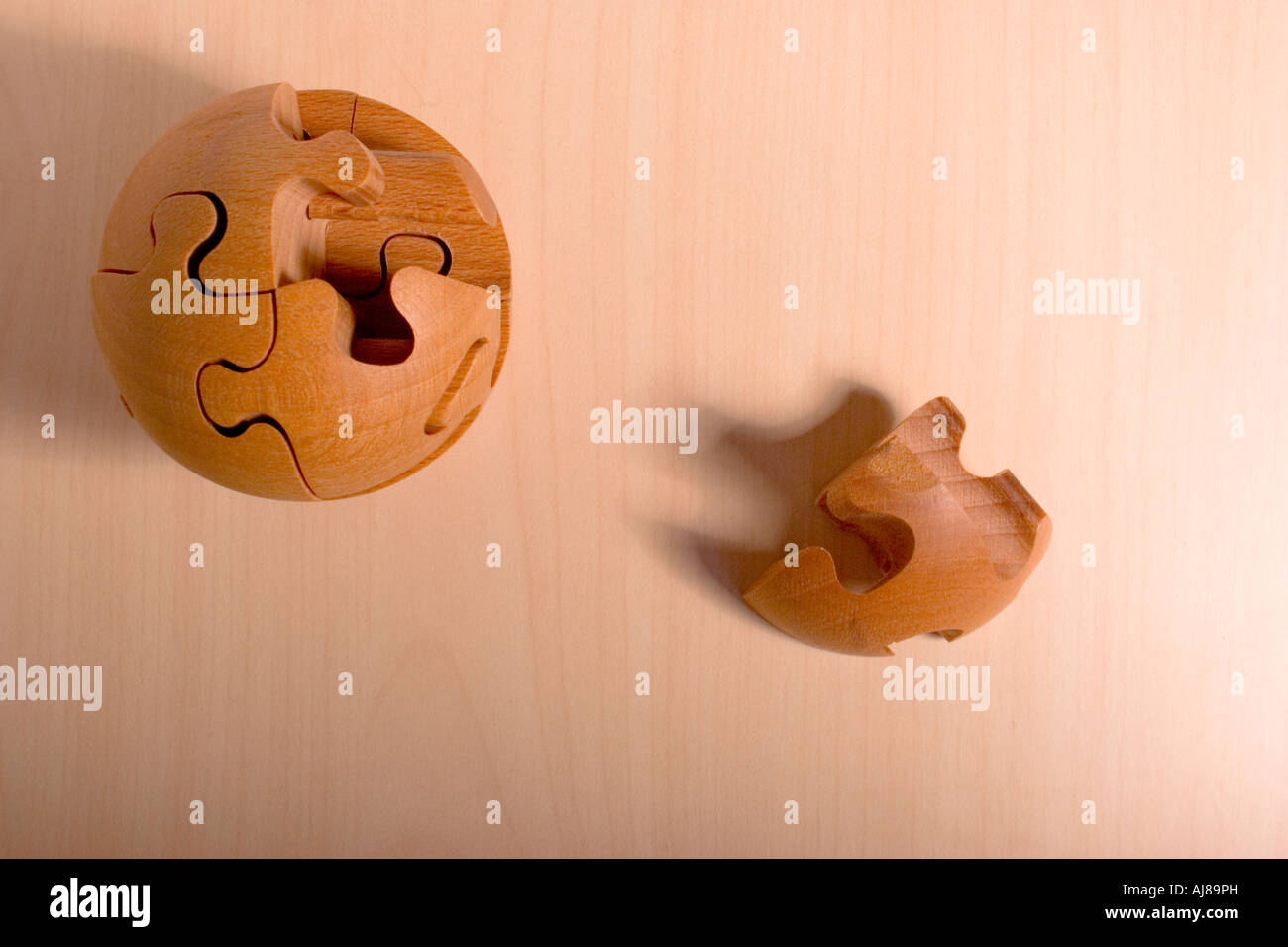 round wooden puzzle Stock Photo - Alamy