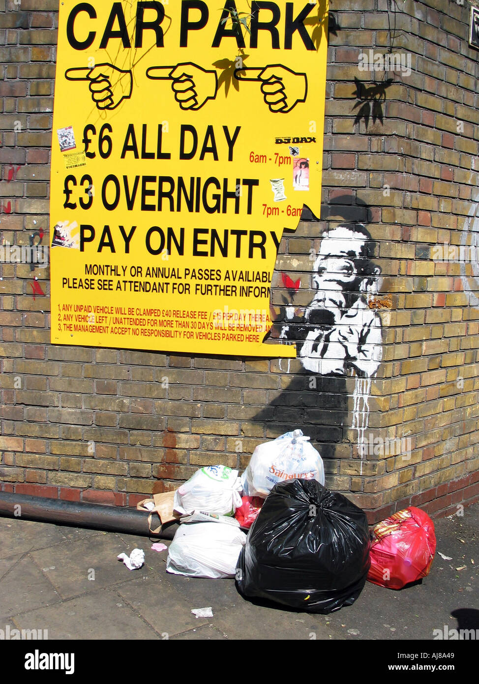 Gas mask Graffiti Brick Lane London Stock Photo - Alamy