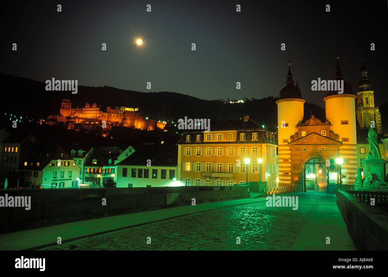 Heidelberg germany moon hi-res stock photography and images - Alamy