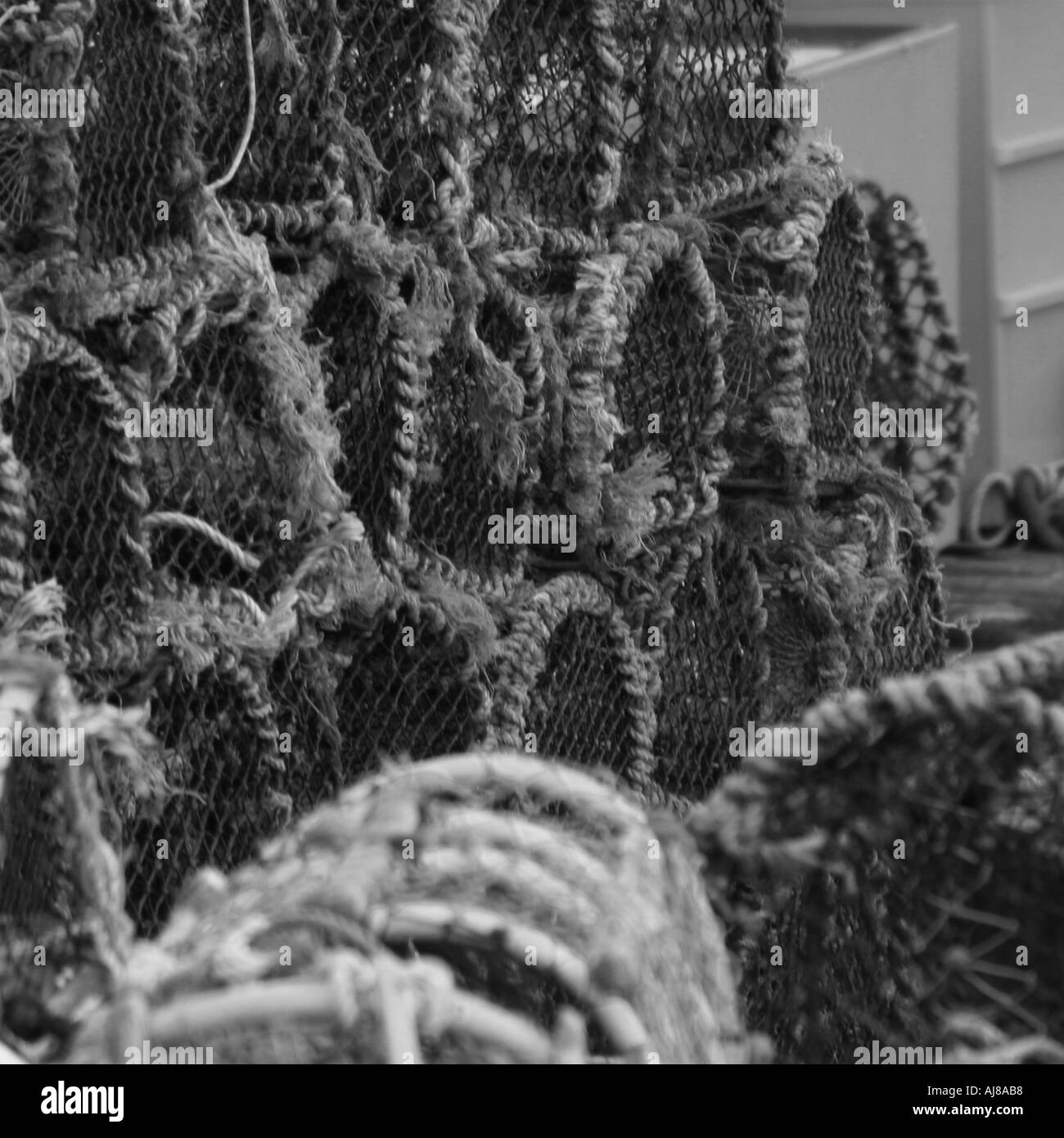 Wire lobster cage hi-res stock photography and images - Alamy