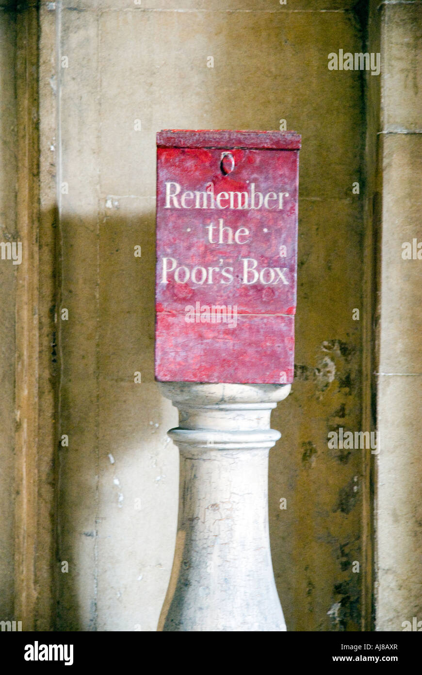 Remember the Poor's Box Stock Photo - Alamy