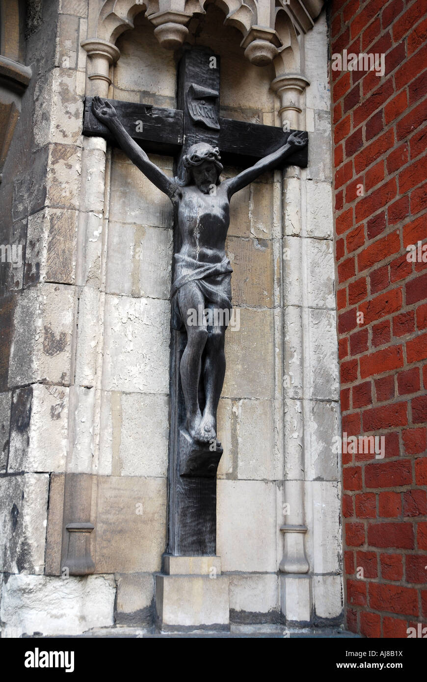 Cross at Church of St Bartholomew the Great Stock Photo - Alamy