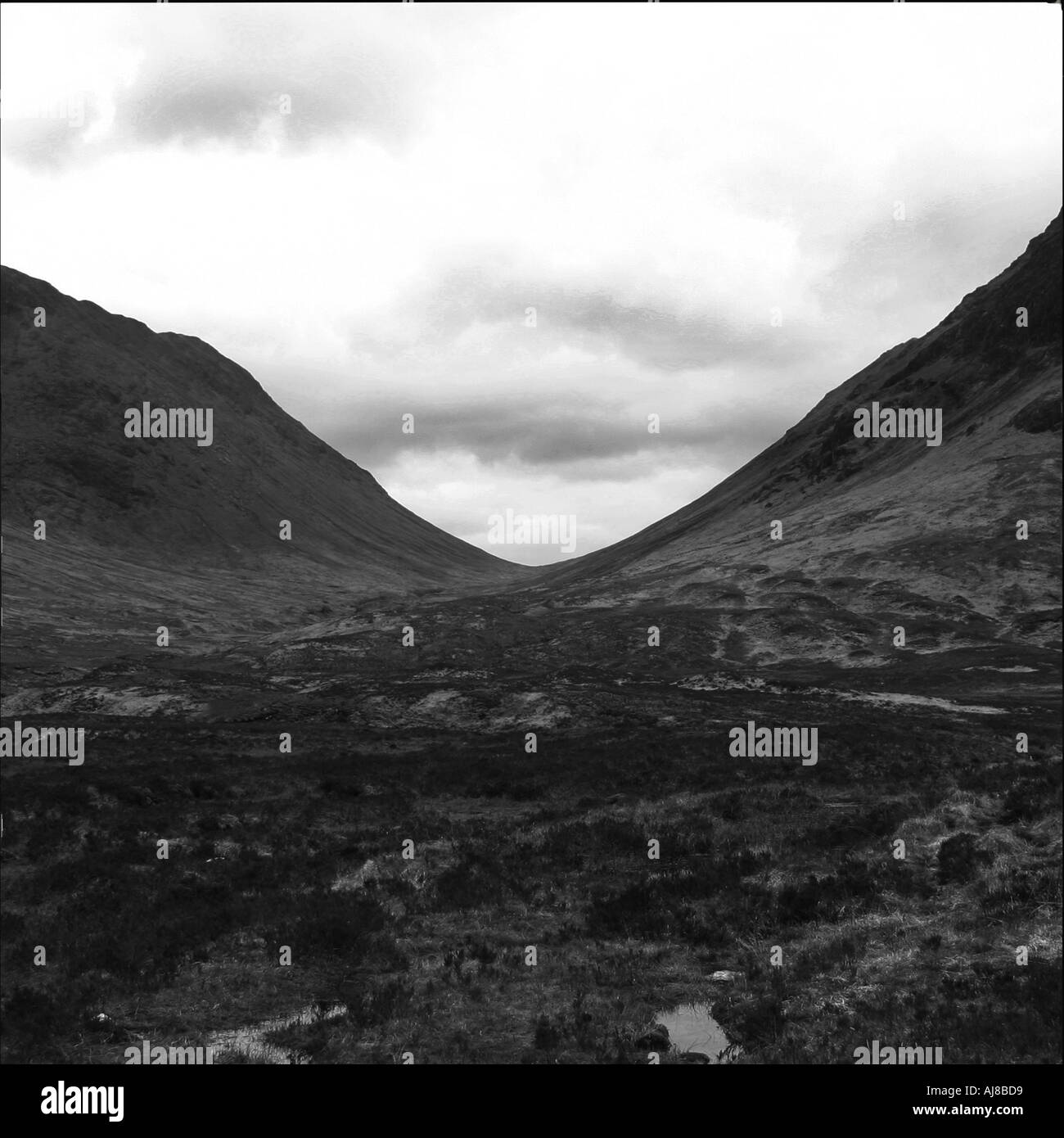 Scottish hill landscape Black and White Stock Photos & Images - Alamy
