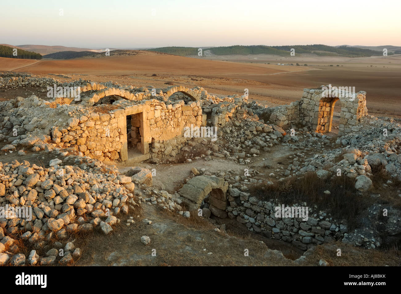 Israel Northern Negev Zaak ruins 4 Km north of Kibbutz Lahav and near ...