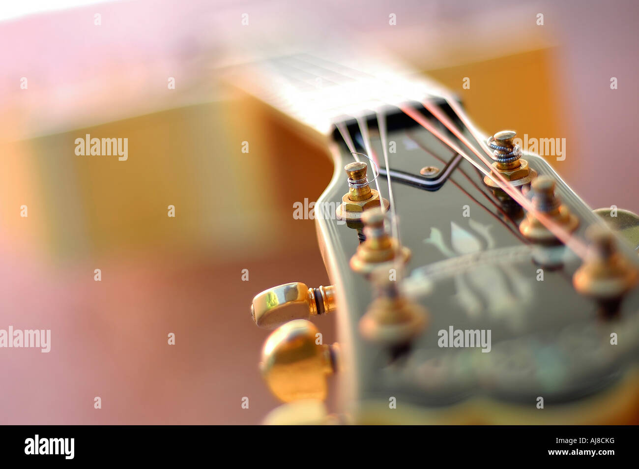 Guitar Abstract close up on white background Stock Photo - Alamy