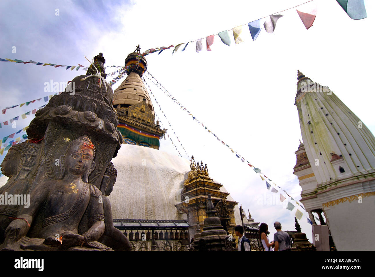 Swayambhunath Stupa Kathmandu Nepal Buddhist sculpture and architecture ...