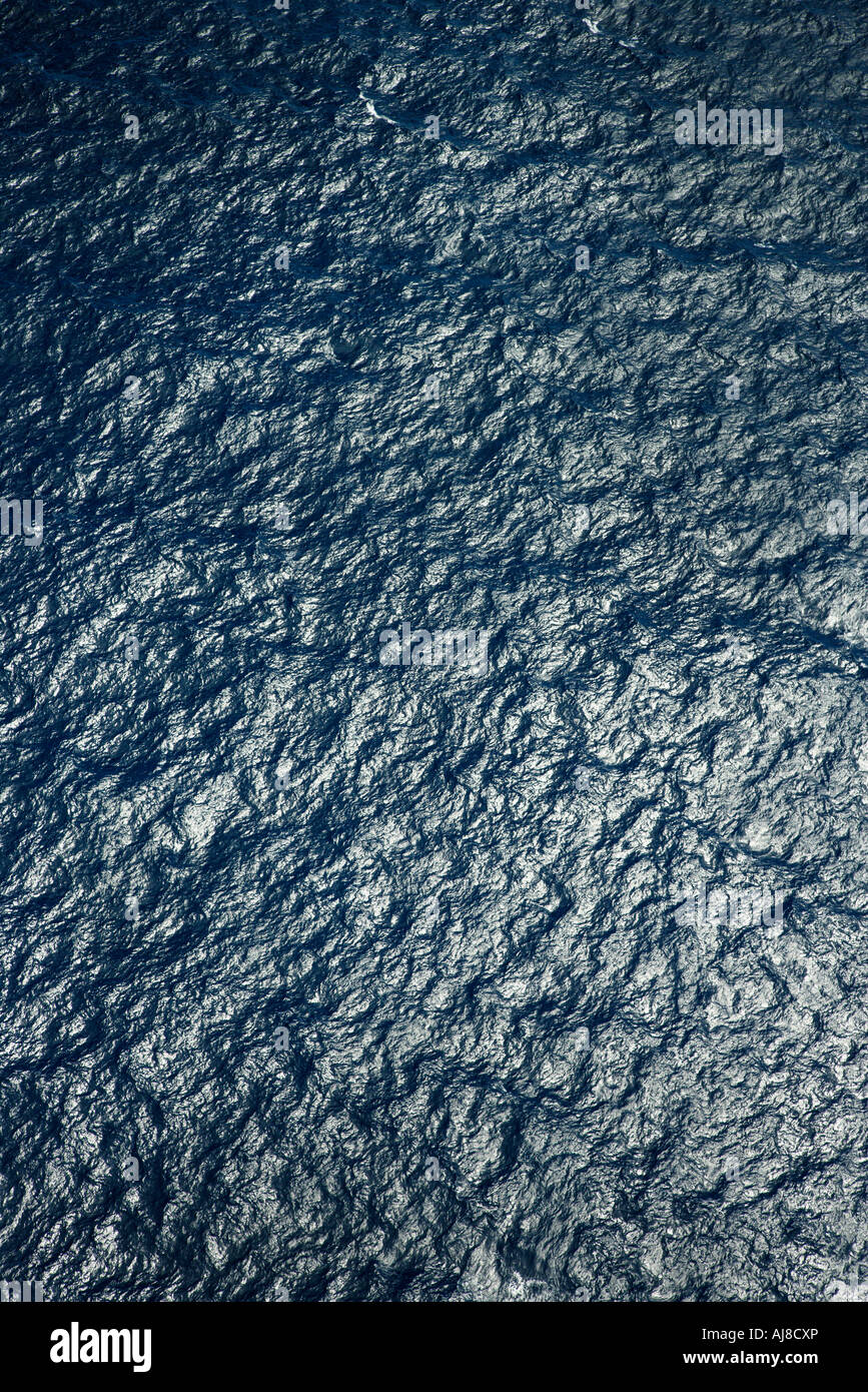 Aerial view of ocean water ripples Stock Photo - Alamy