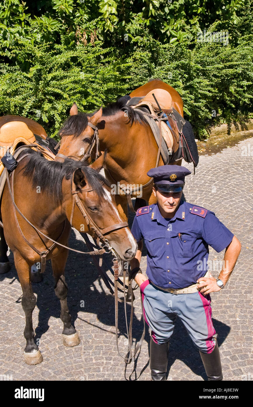 Park guard in Naples Stock Photo - Alamy