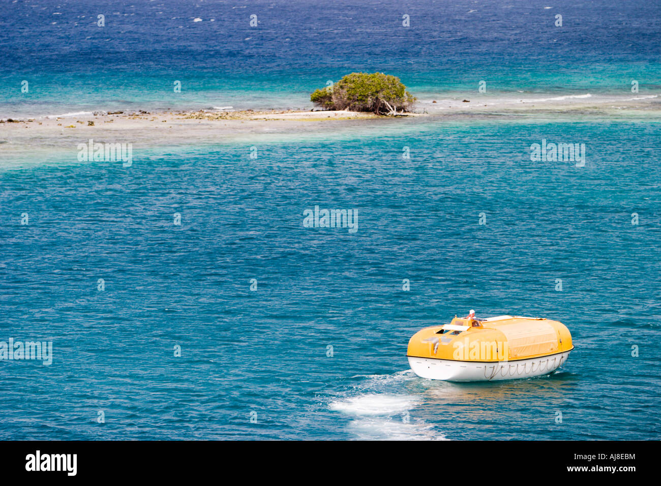 Small lifeboat at sea hi-res stock photography and images - Alamy