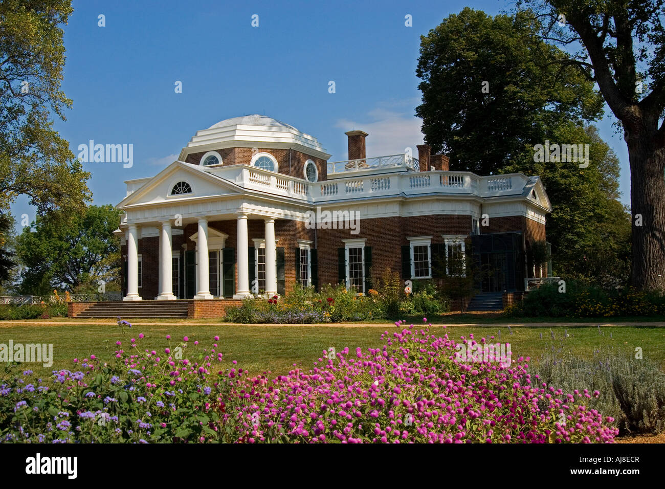 Monticello home of U. S. President Thomas Jefferson Stock Photo - Alamy