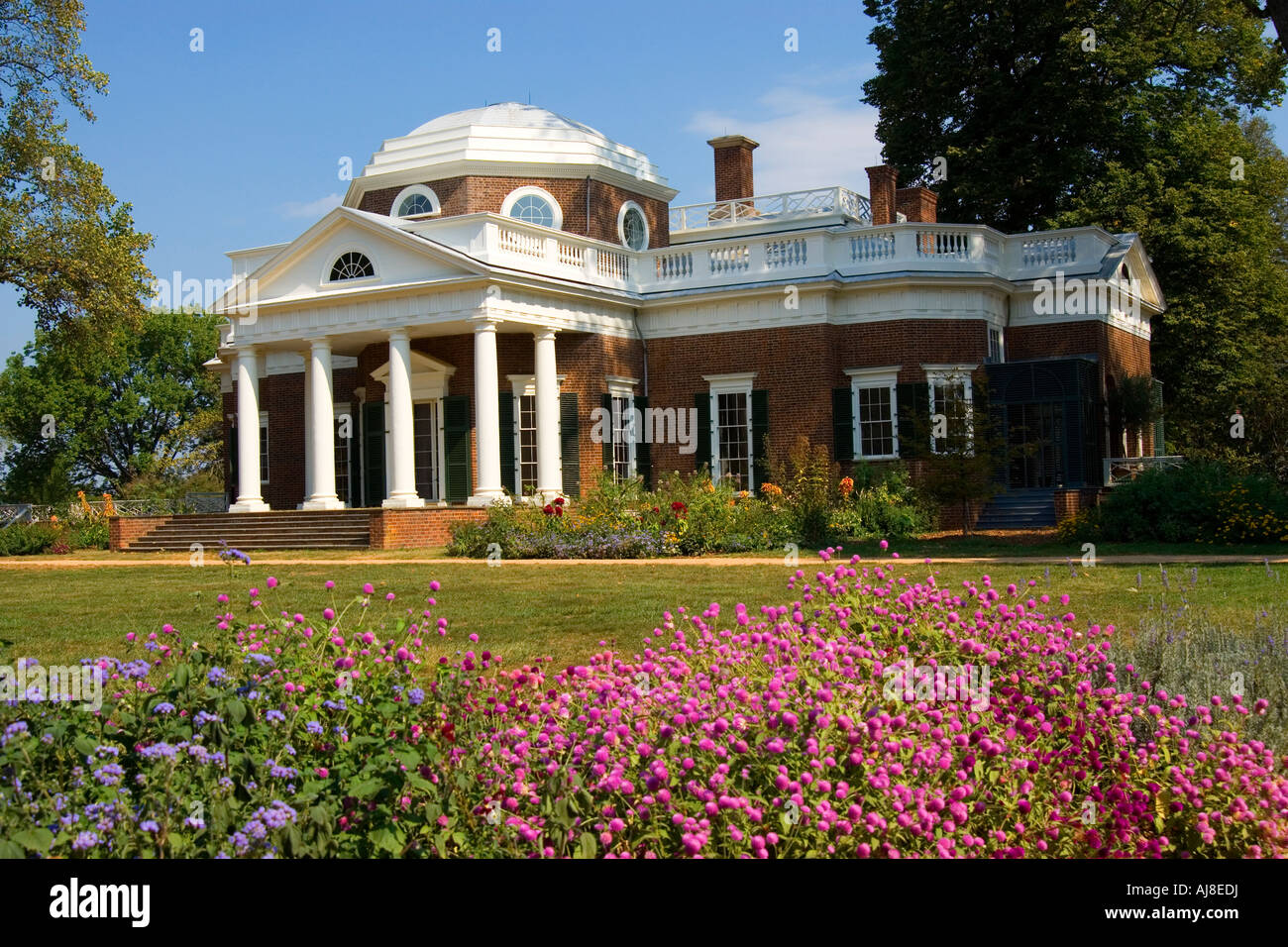 Monticello home of U. S. President Thomas Jefferson Stock Photo - Alamy