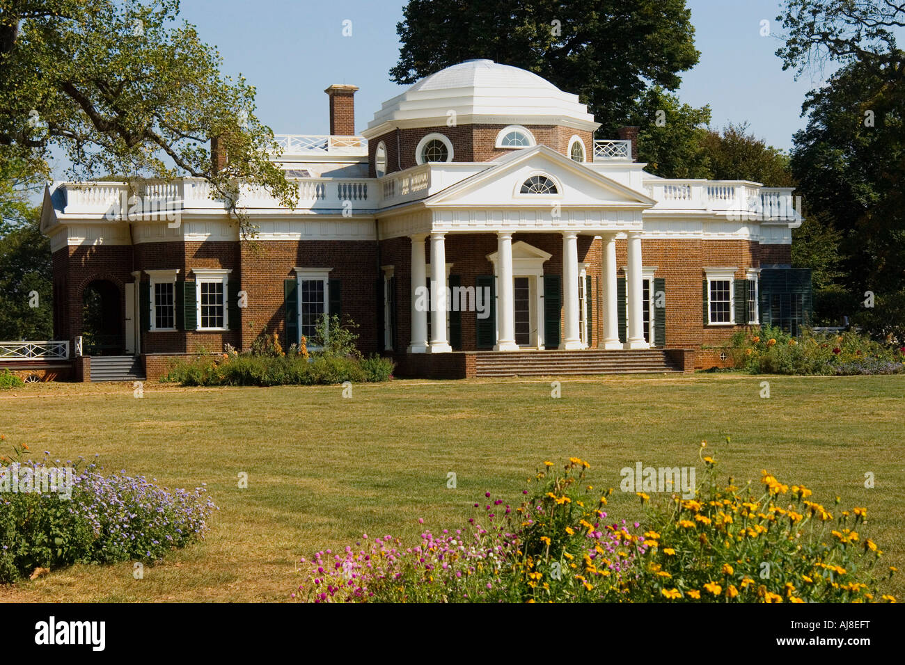 Monticello home of U. S. President Thomas Jefferson Stock Photo - Alamy