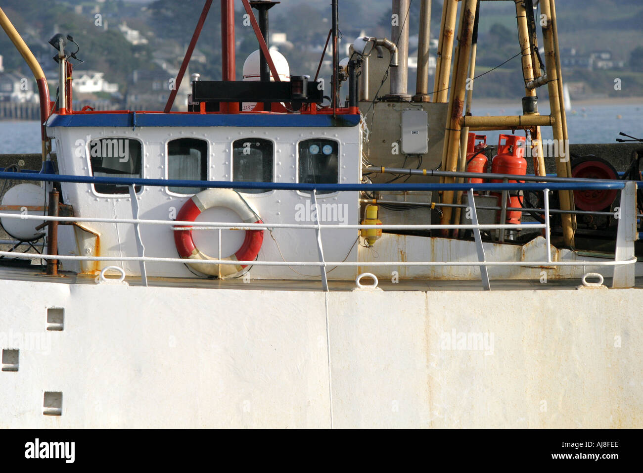 Side view of boat at harbour Stock Photo - Alamy