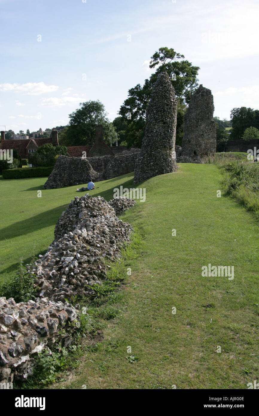 Remains of Berkhamsted Castle, Hertfordshire, UK Stock Photo - Alamy