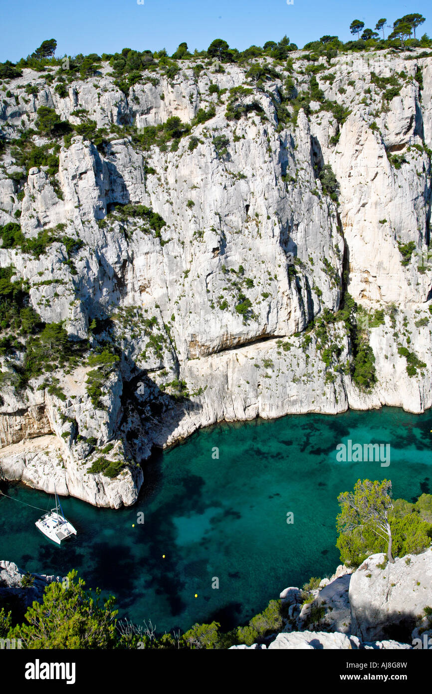 Calanque near Cassis; En Vau. France Stock Photo - Alamy