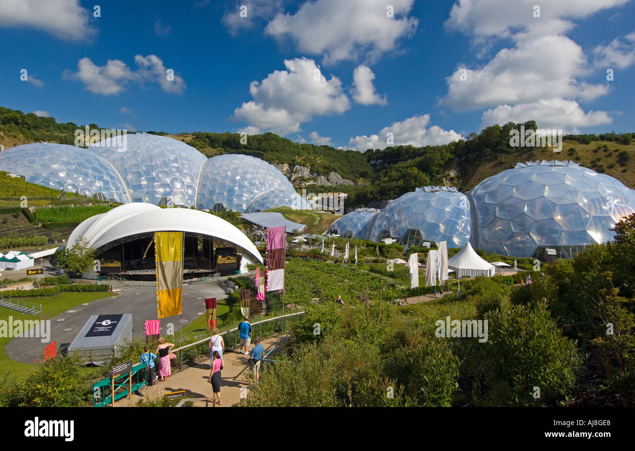 Cornwall The Eden Project Stock Photo - Alamy