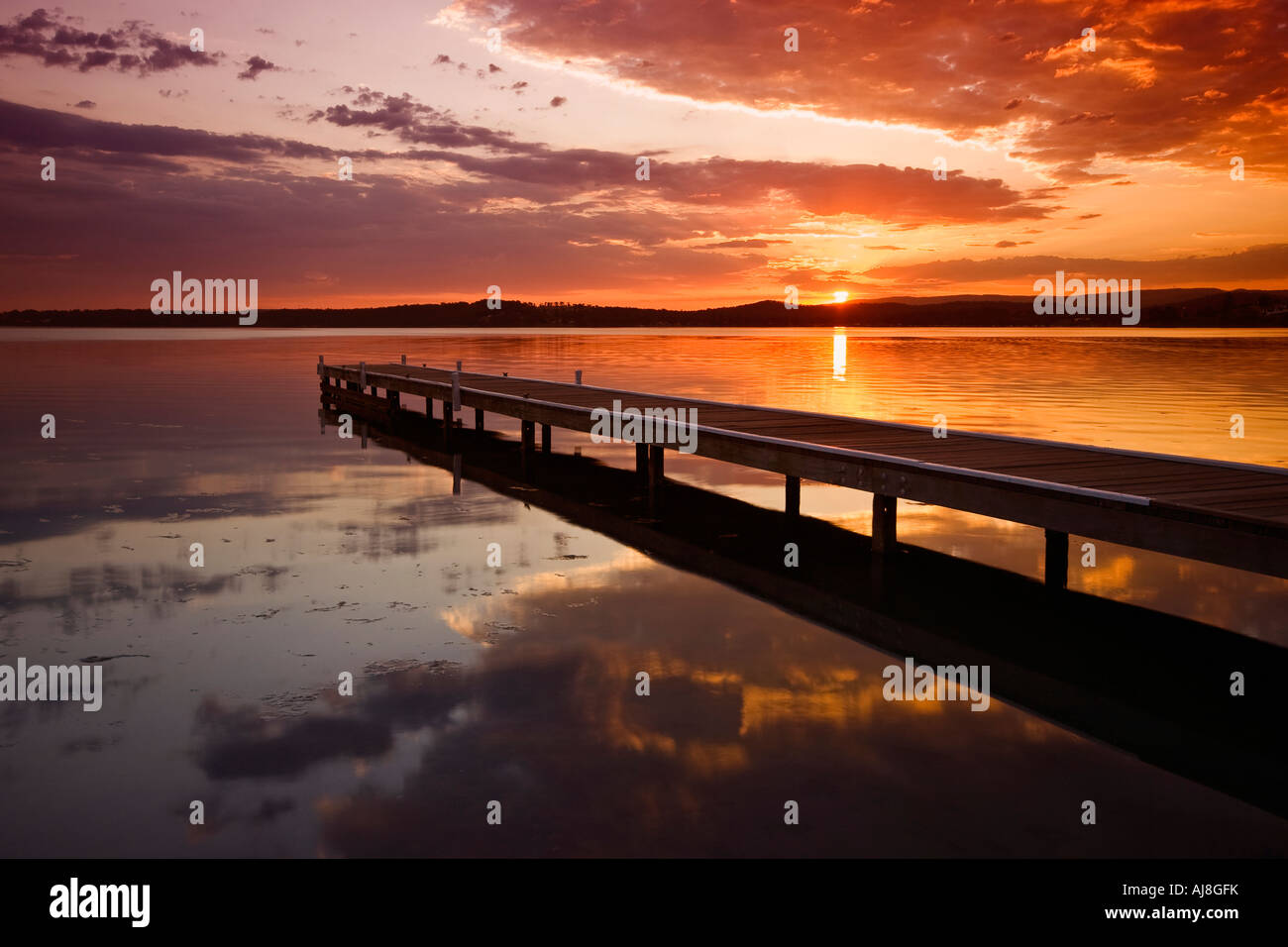 Warners Bay sunset Stock Photo - Alamy