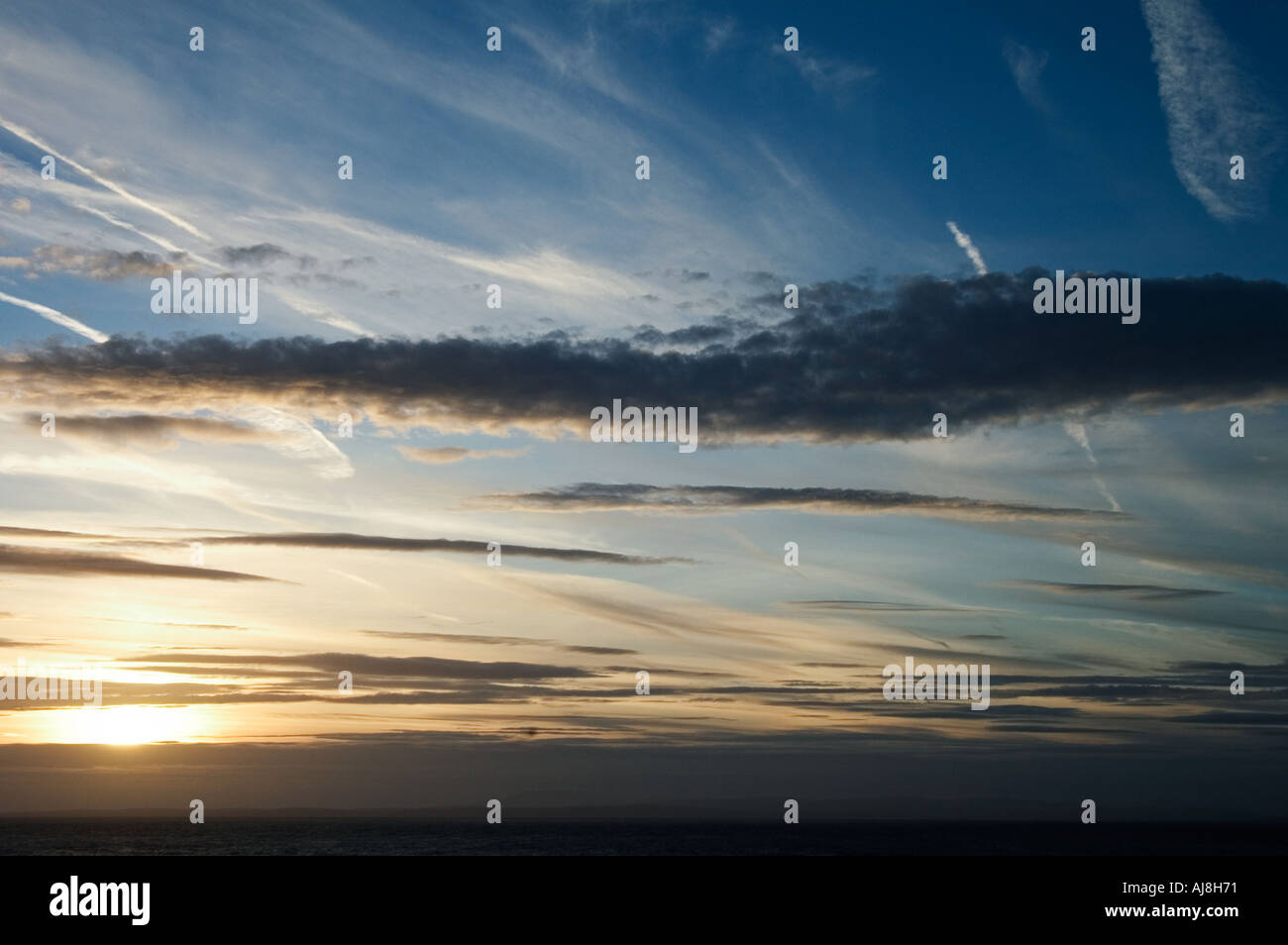 sunset sky Heysham Stock Photo - Alamy