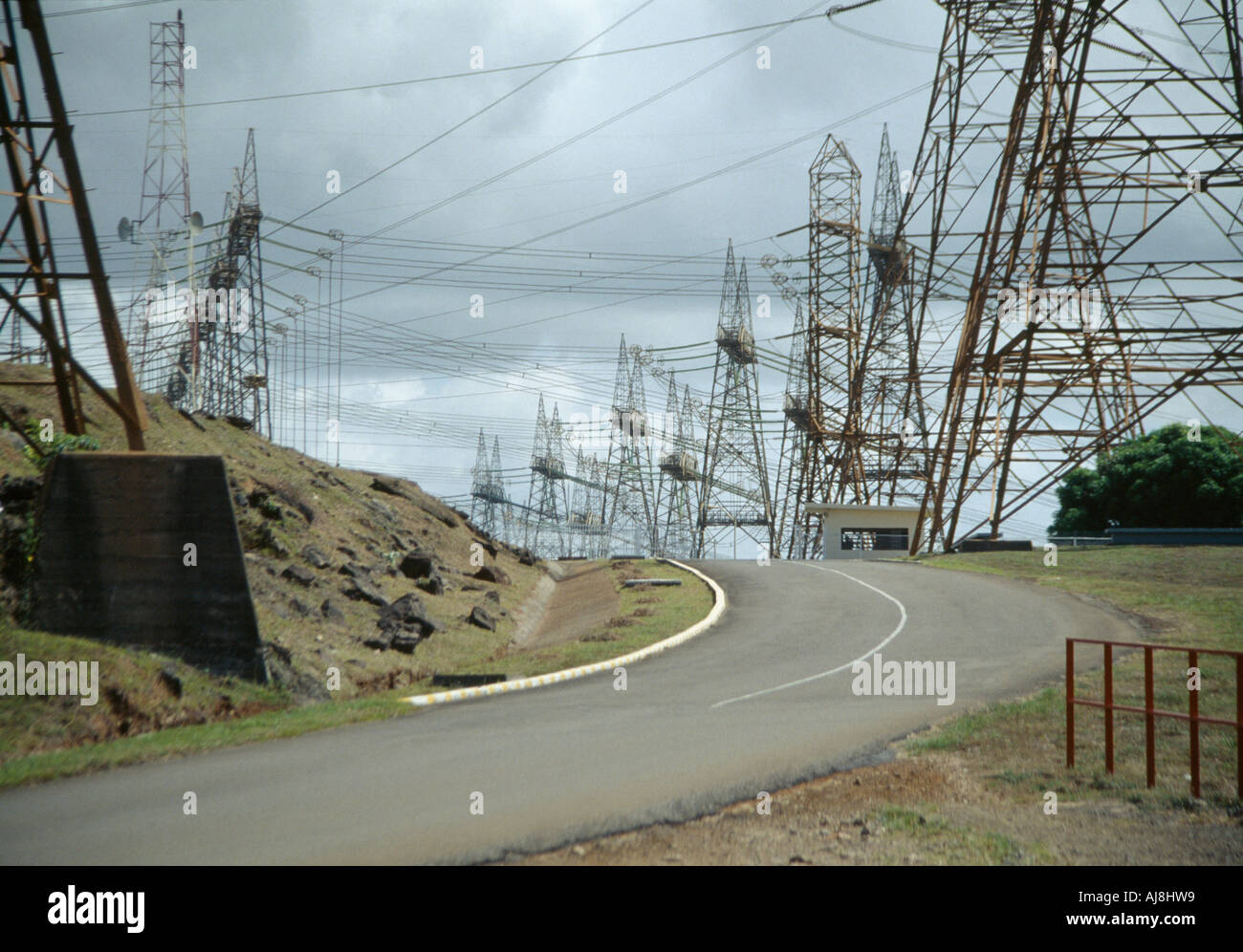 Pylons electricity road hi-res stock photography and images - Alamy