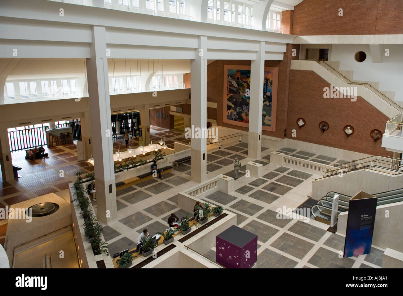 UK GB Great britain England London british library interior Stock Photo ...
