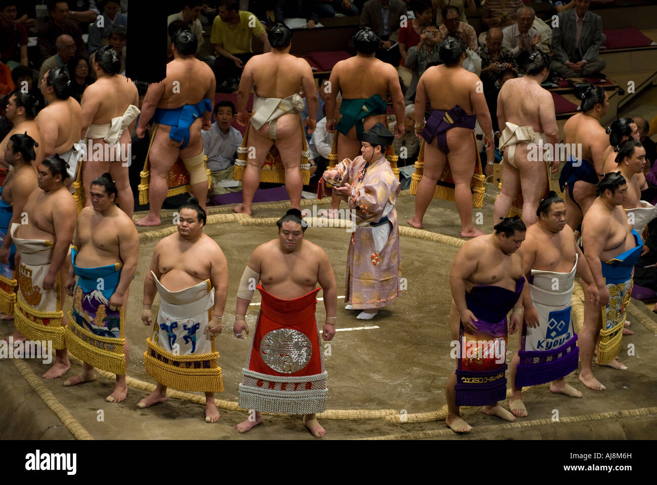 Japanese Sumo Wrestling ceremony Stock Photo - Alamy