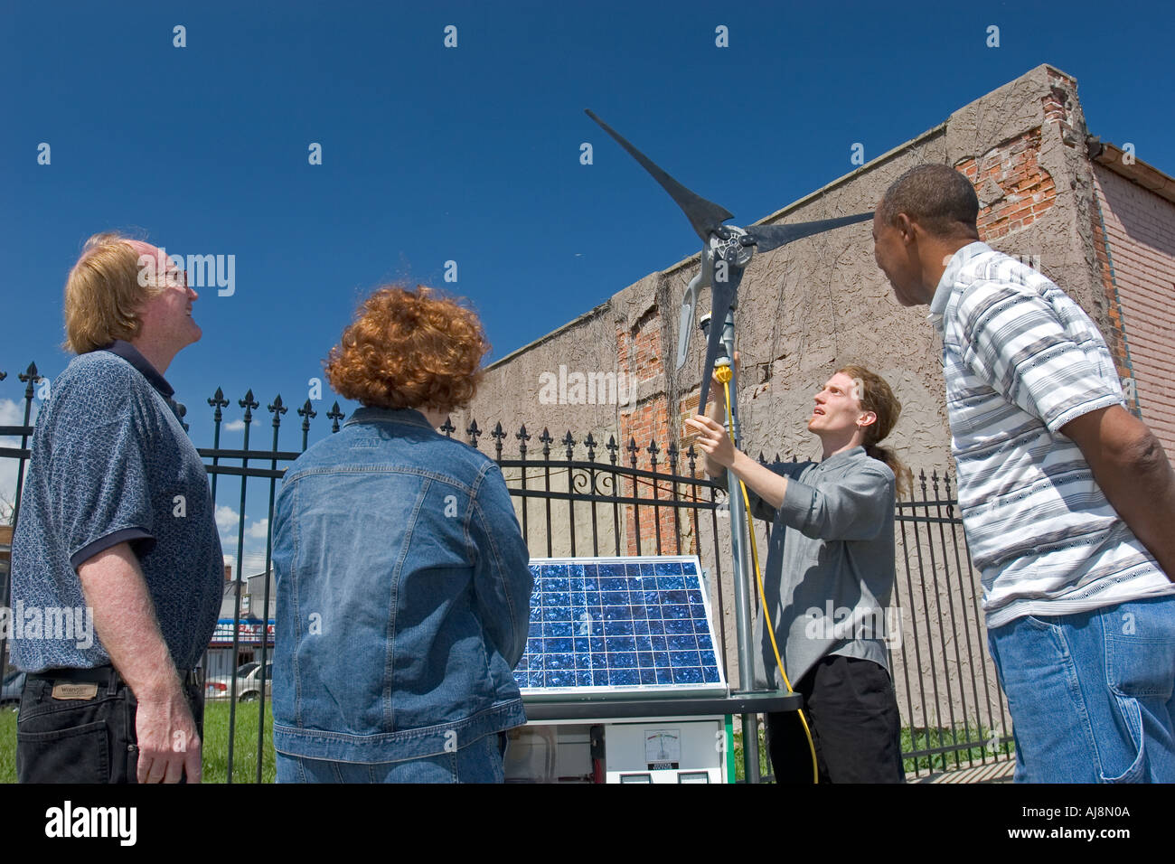 Solar and wind turbine hi-res stock photography and images - Alamy