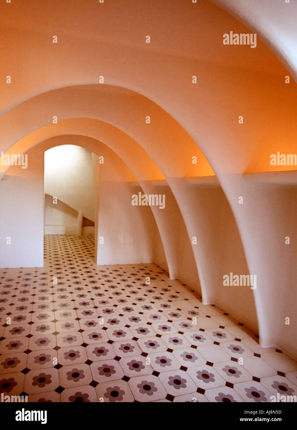 Attic, Casa Batllo Barcelona Spain Stock Photo - Alamy