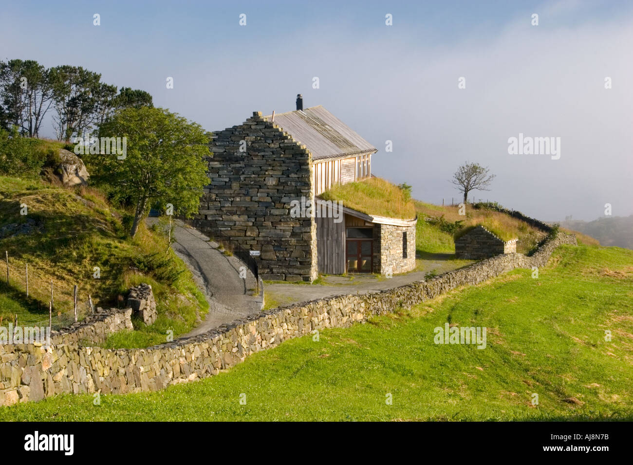 Heather center (museum) at Lygra, Lindås, Norway Stock Photo - Alamy