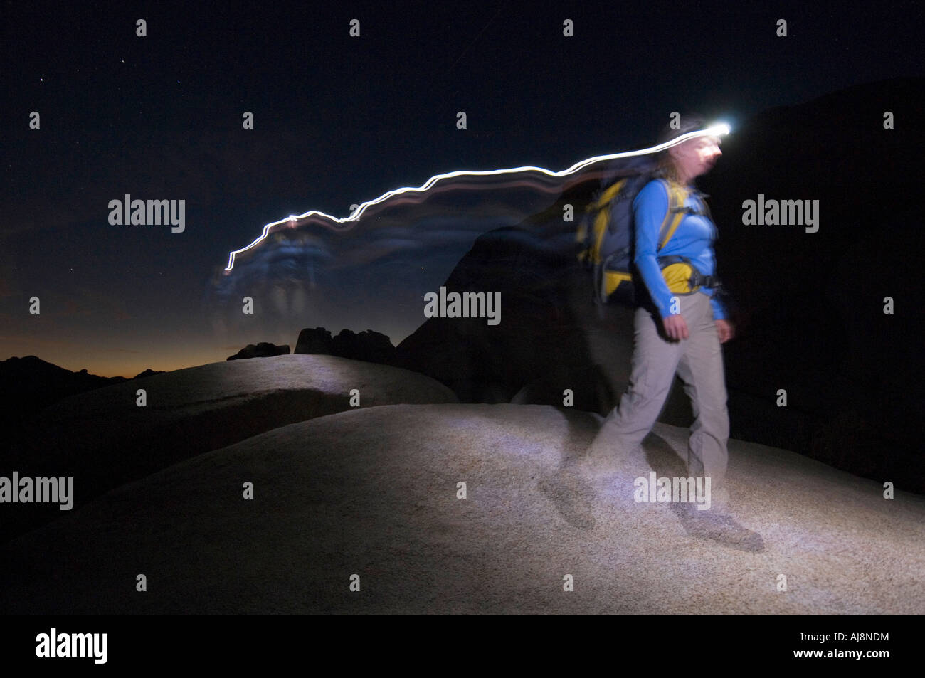 Trekker and headlamp hi-res stock photography and images - Alamy