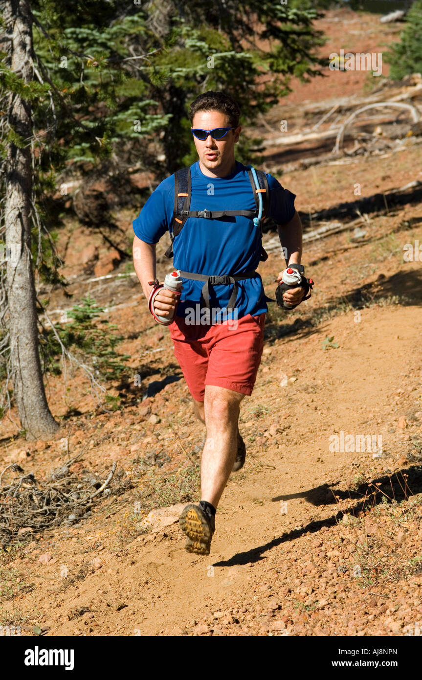Trail runner in Oregon Stock Photo - Alamy