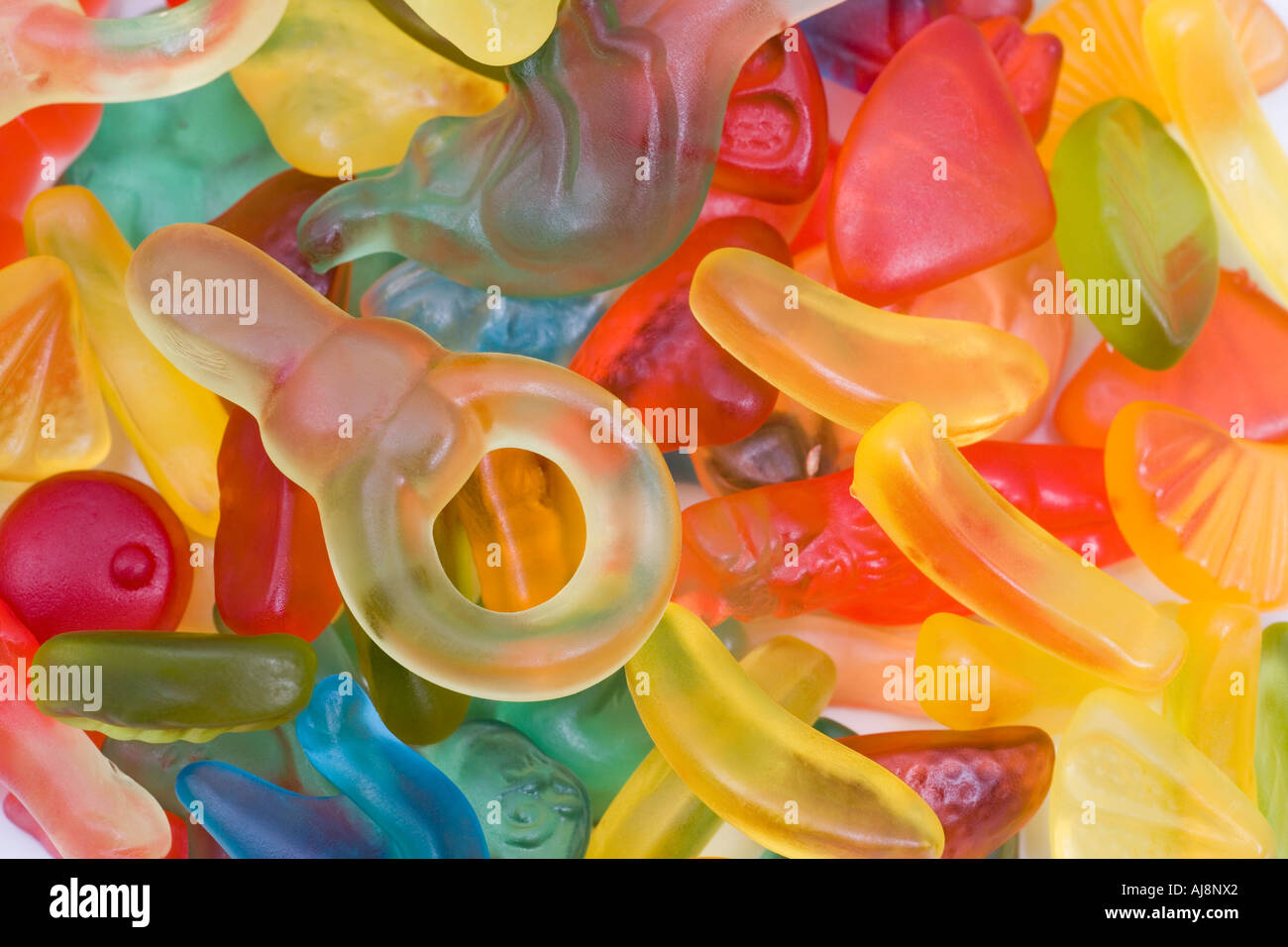 Gummy candy close up Stock Photo - Alamy