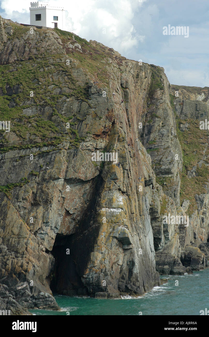 Mc0404 South Stack 26 View of RSPB Building On Cliffs Stock Photo - Alamy