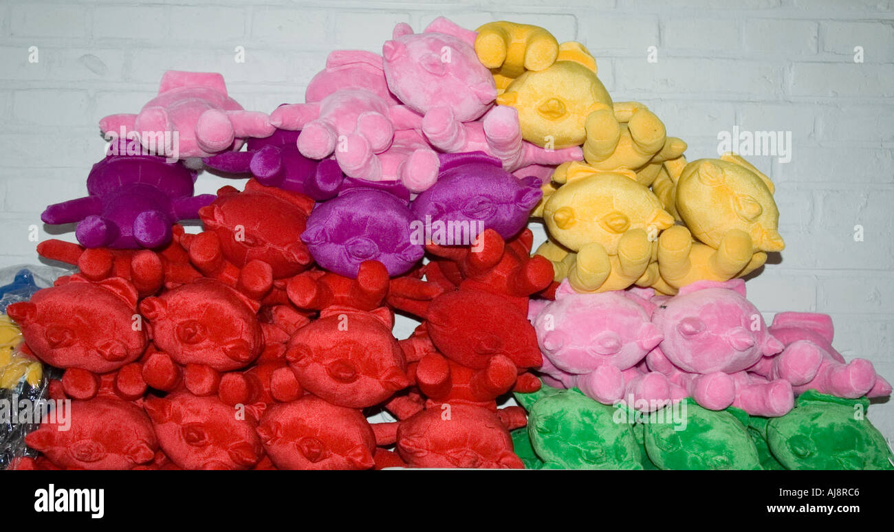 Brightly coloured soft toys at 798 Space Beijing, China Stock Photo - Alamy
