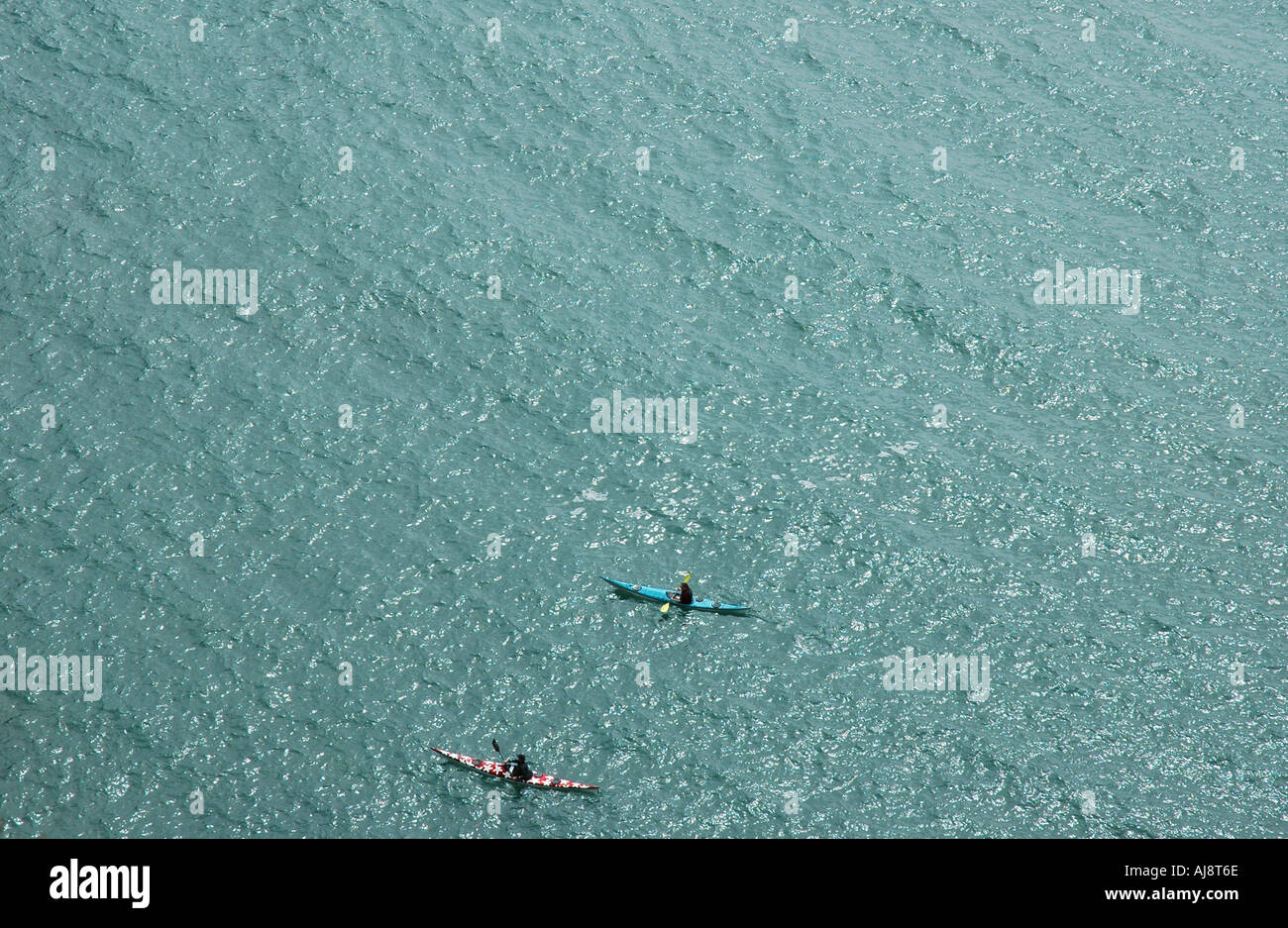 South Stack Sea Canoes Stock Photo - Alamy