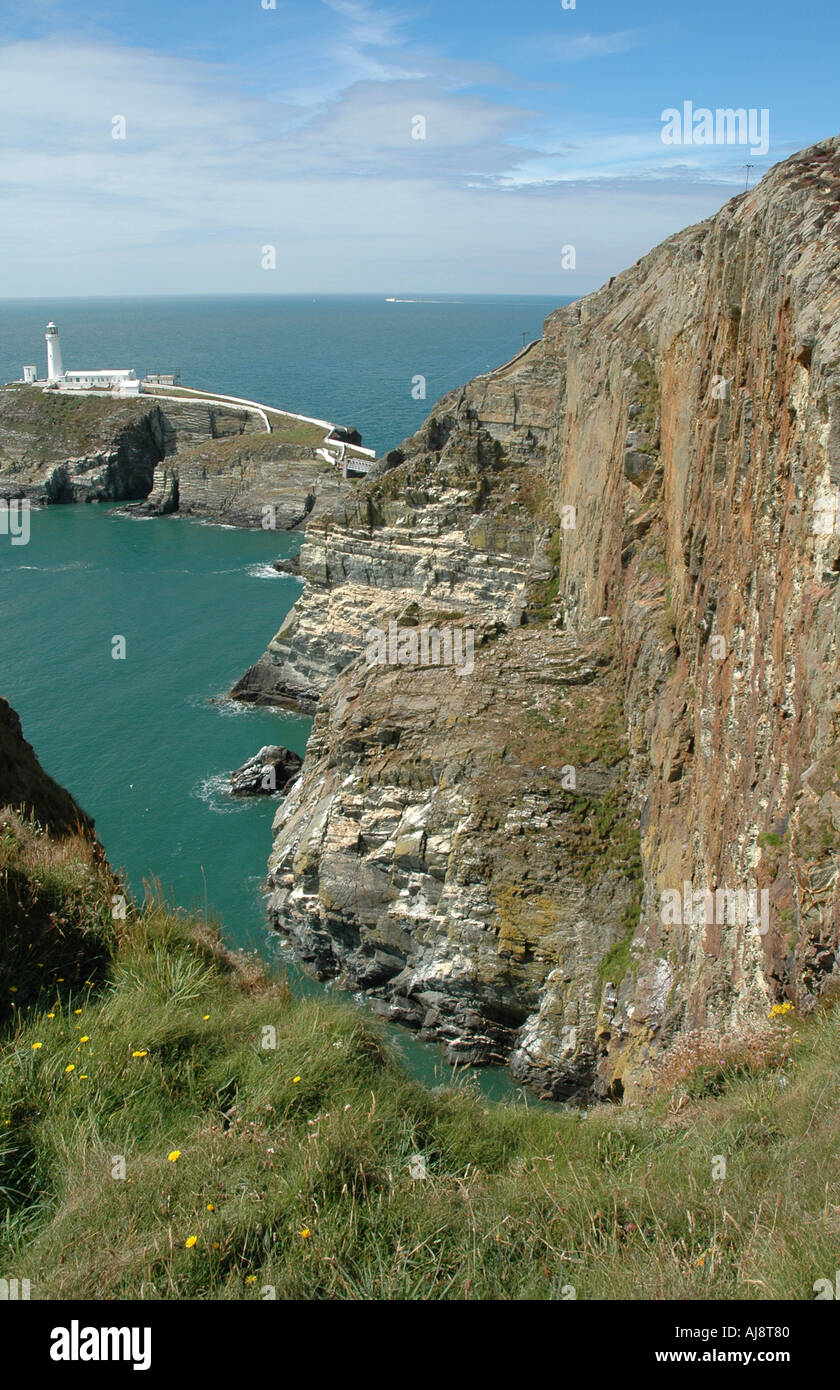 South Stack 14 Lighthouse and Cliffs Stock Photo - Alamy