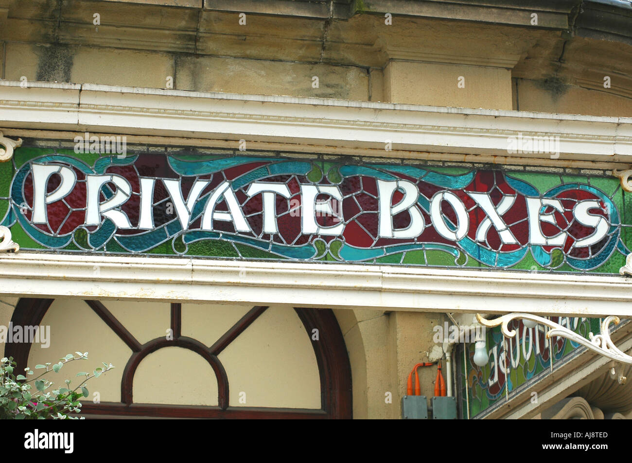 Buxton Opera House Private Boxes Sign Stock Photo - Alamy