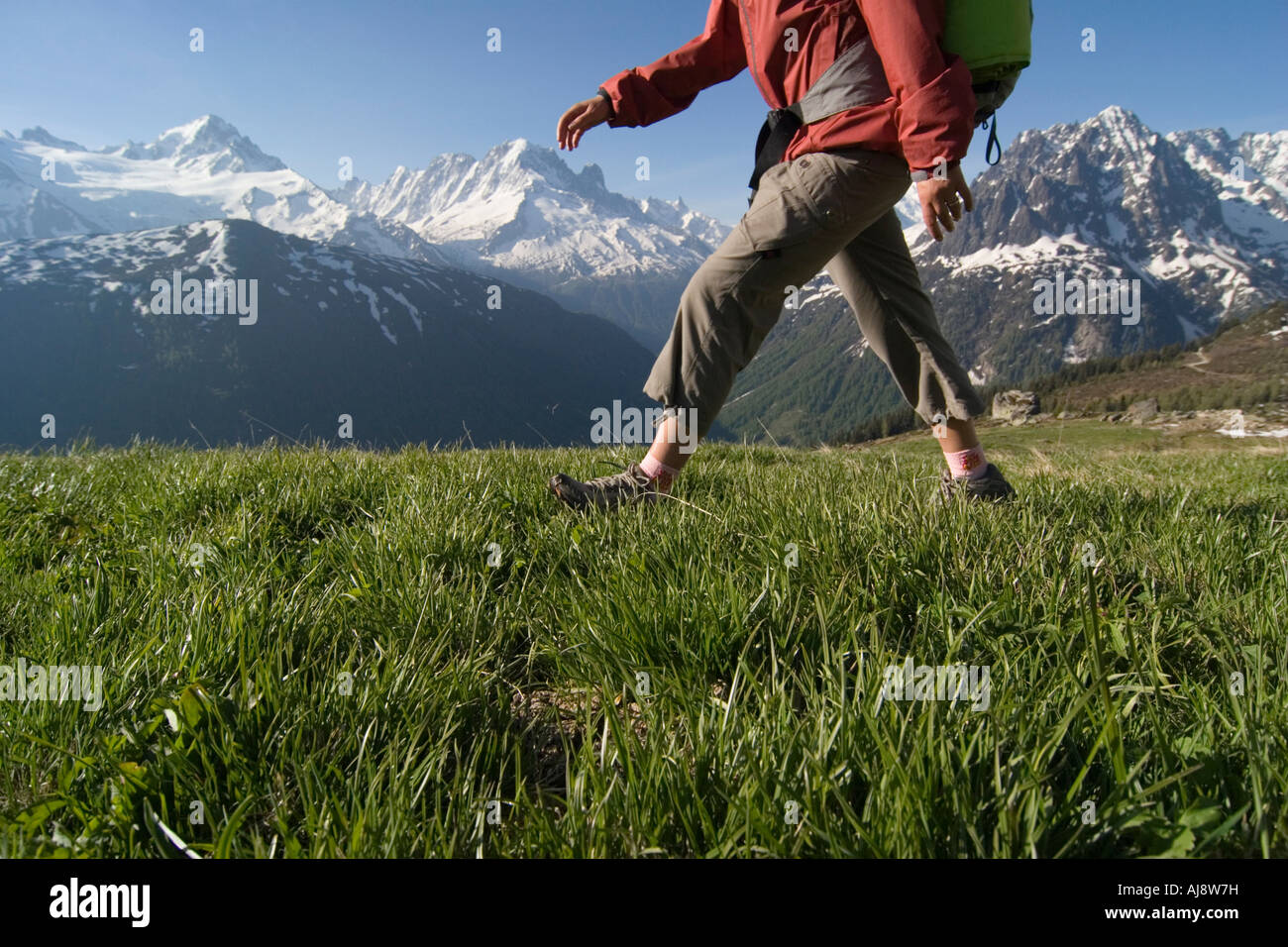 Hiking in backcountry french alps hi-res stock photography and images ...