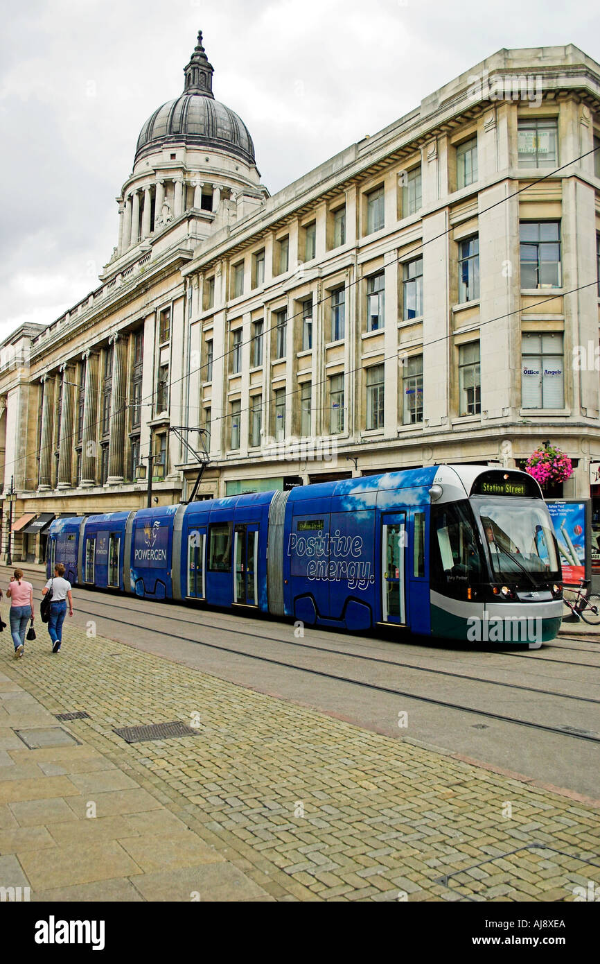 Tram Service Nottingham Stock Photo - Alamy