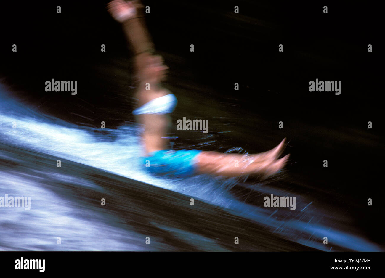 Samoa Papasea sliding rock Stock Photo - Alamy