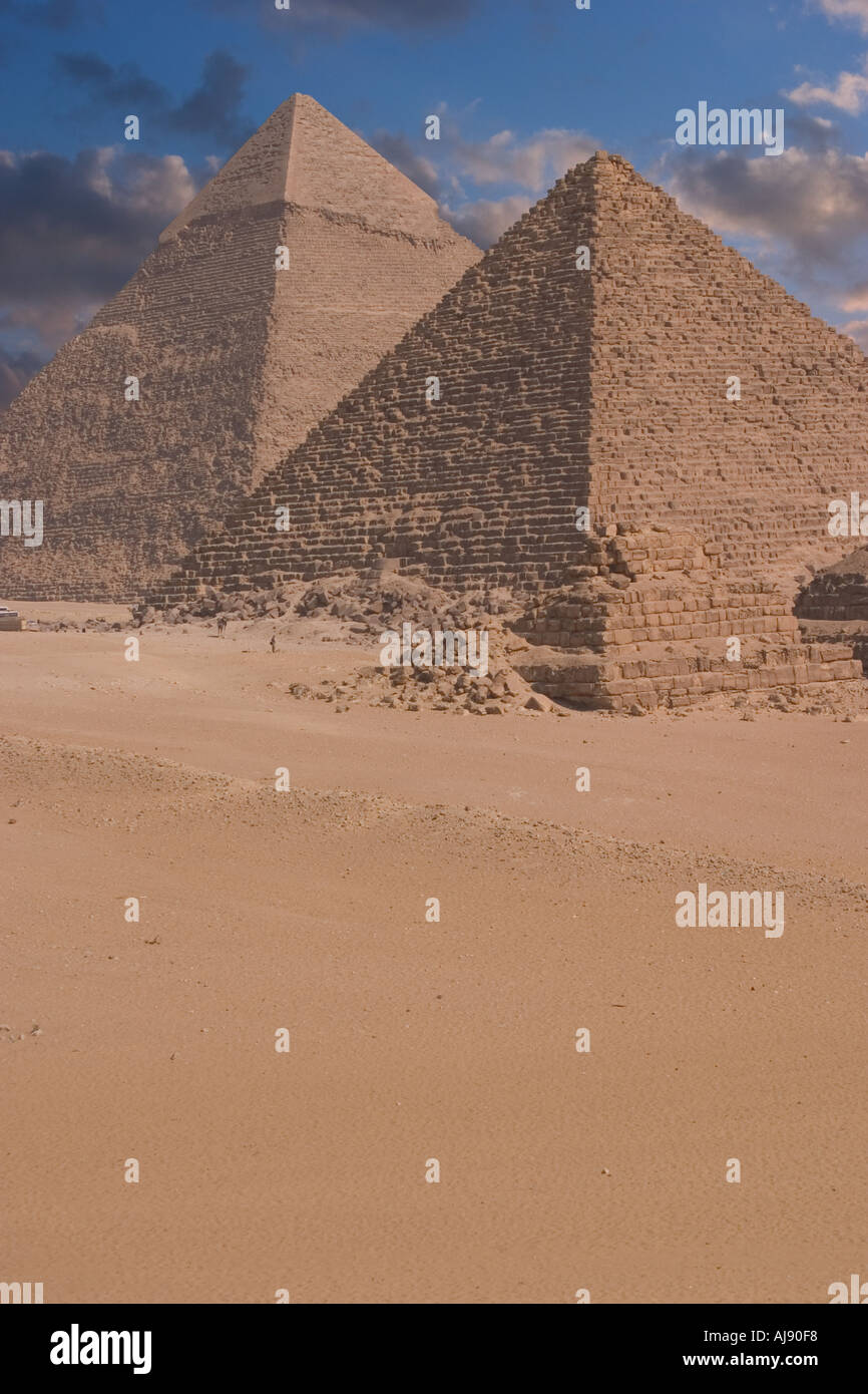 Pyramids at Giza Stock Photo - Alamy