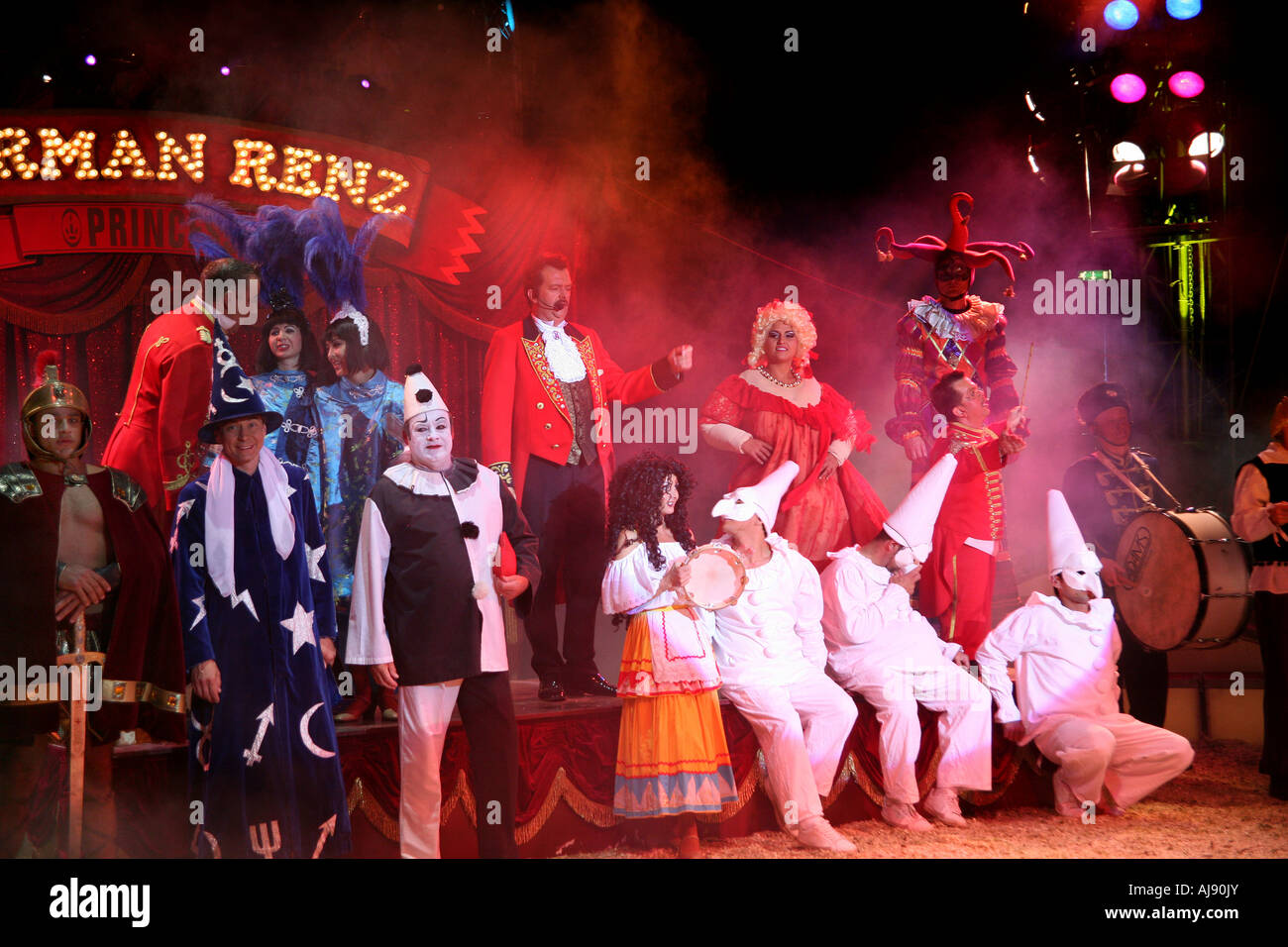 Circus performance of an act Stock Photo - Alamy
