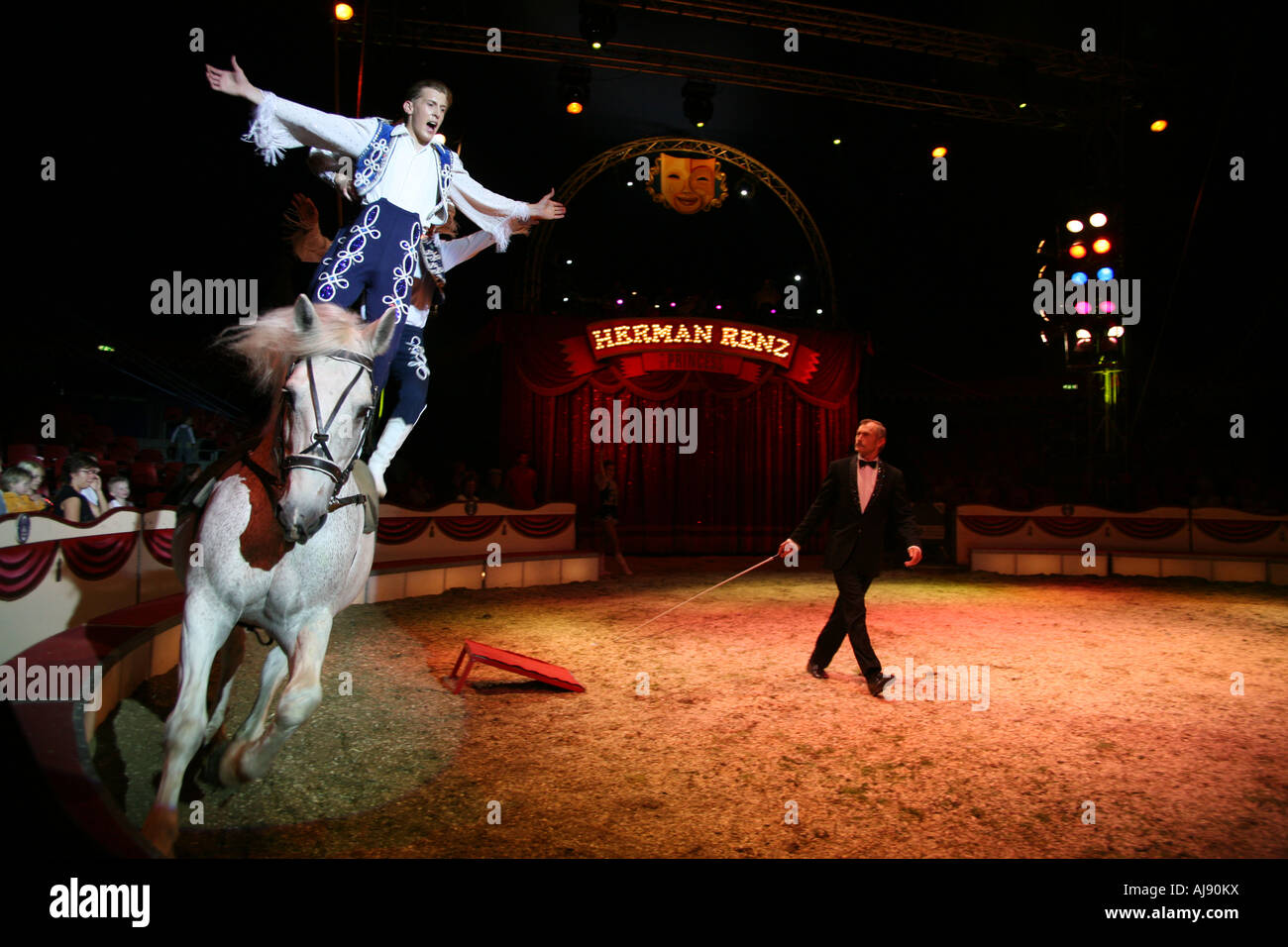 Circus performance of an act Stock Photo - Alamy