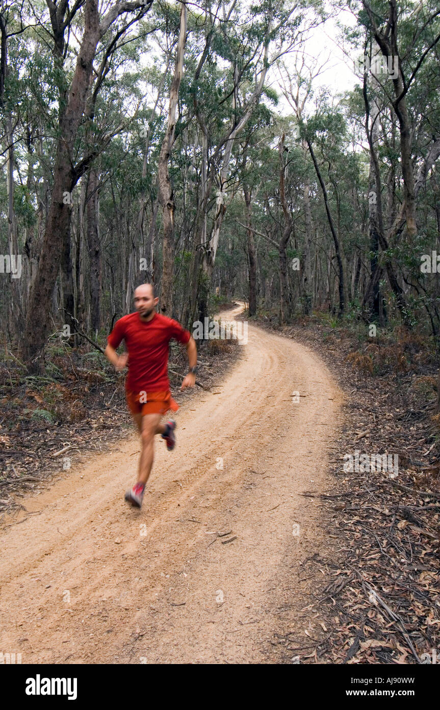 Trail running in Australia Stock Photo - Alamy