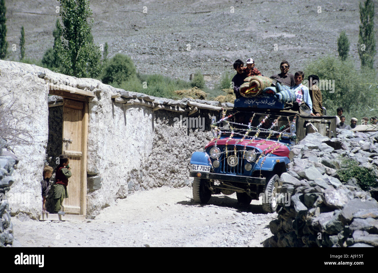 Pakistan Phander Village Life Wedding Vehicle Stock Photo - Alamy