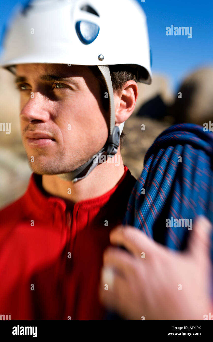 Male climber portrait Stock Photo - Alamy