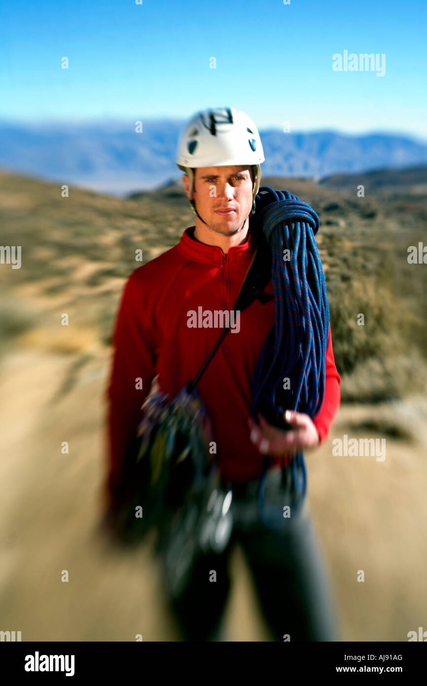 Male climber portrait Stock Photo - Alamy