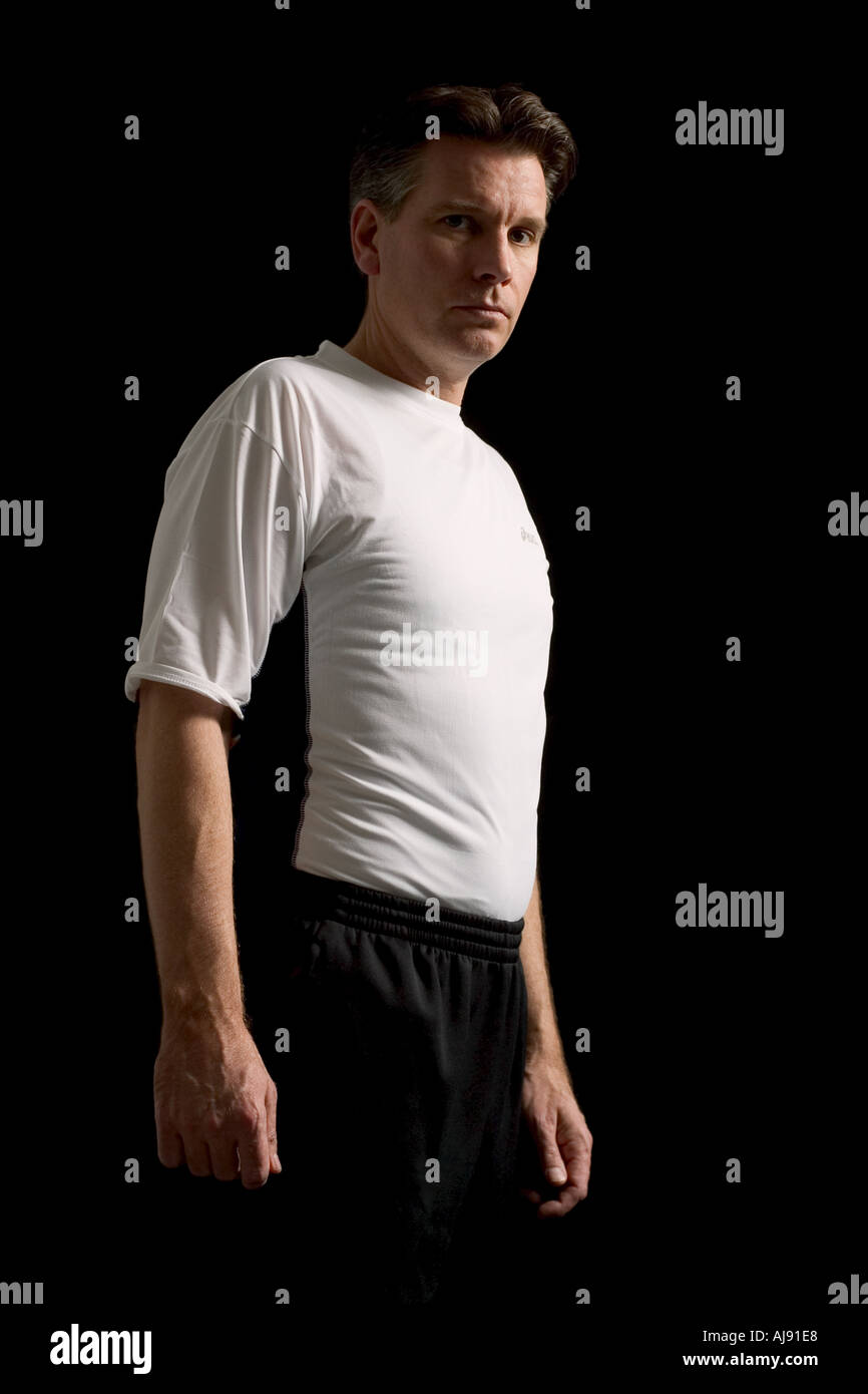 Male Athletic look in studio Stock Photo - Alamy